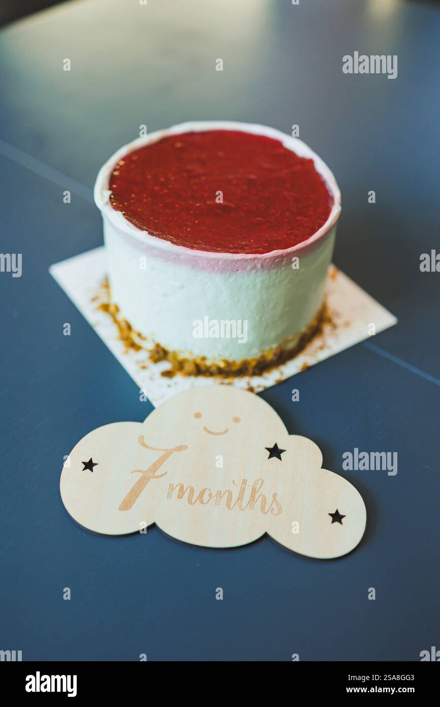 Sweet cake on a festive day. Festive cake on a birthday Stock Photo - Alamy