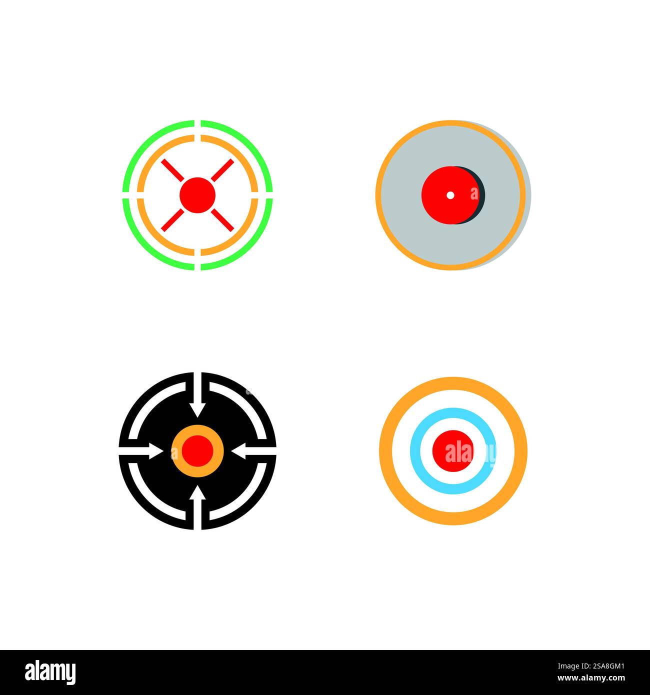 Target icon vector ilustration template Stock Vector Image & Art - Alamy