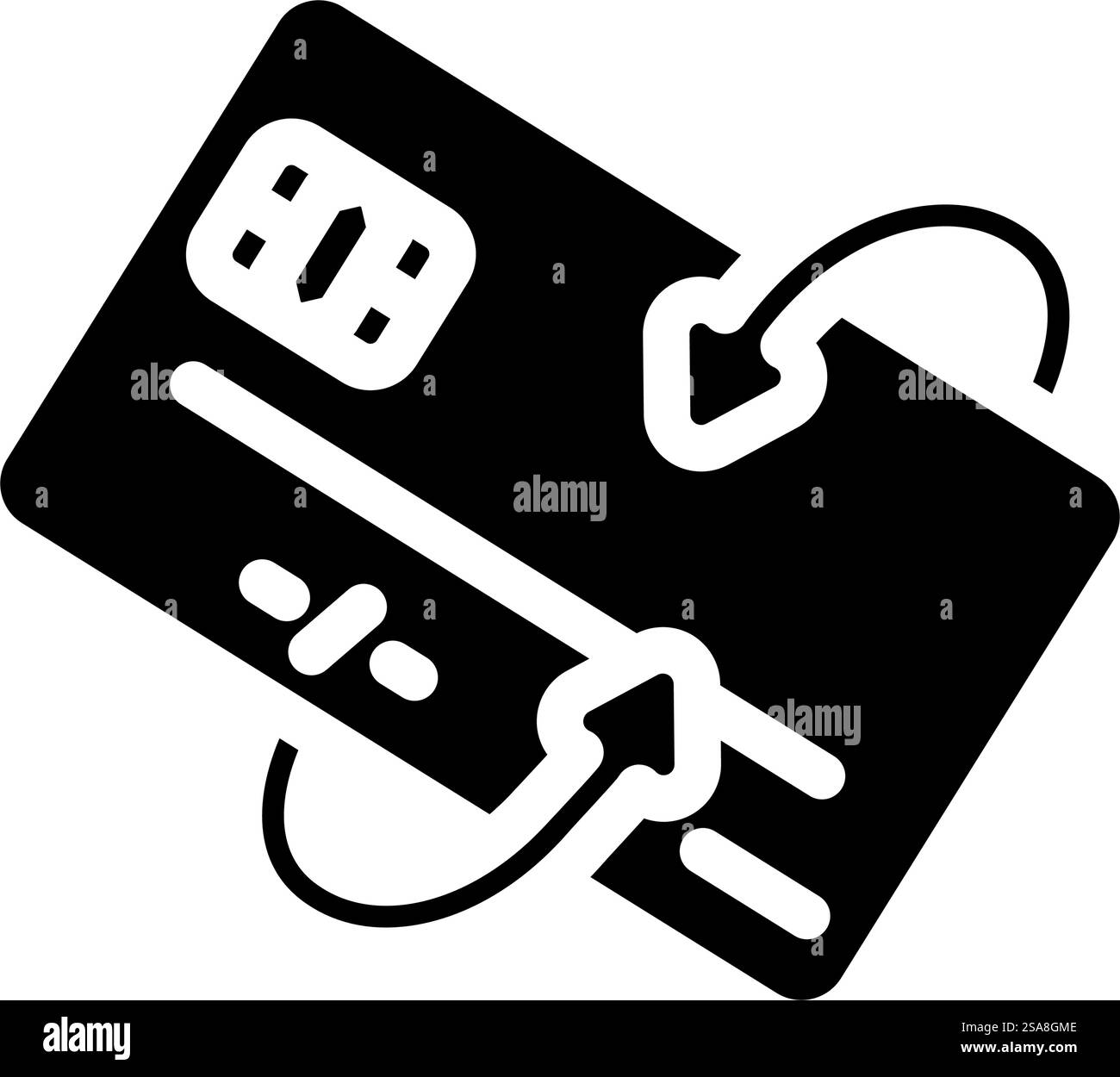 credit card money saving glyph icon vector. credit card money saving ...