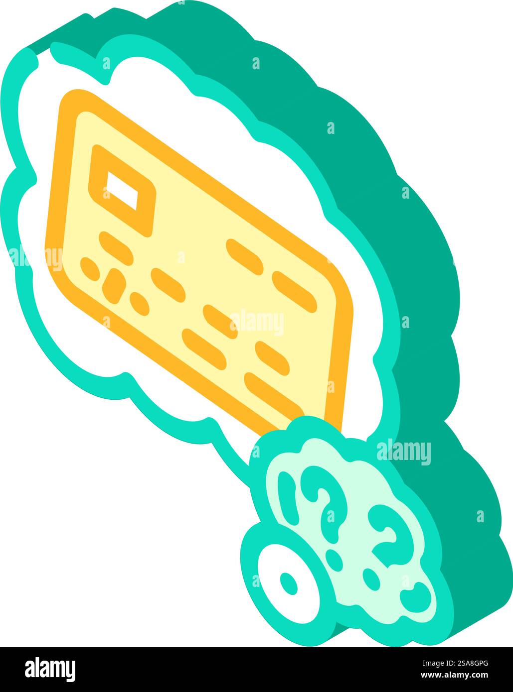 lost card bank payment isometric icon vector. lost card bank payment ...