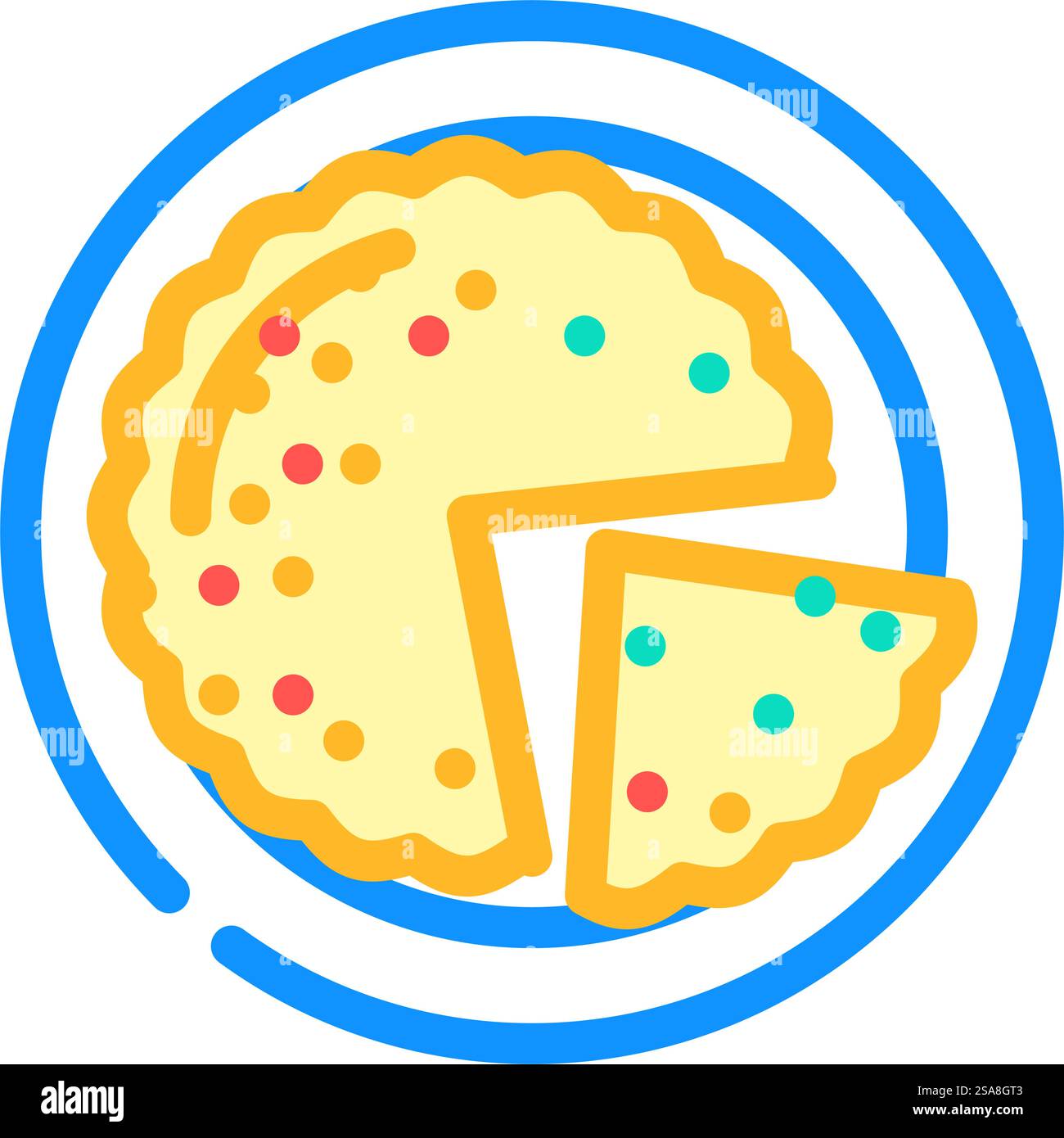 quiche lorraine french cuisine color icon vector. quiche lorraine ...