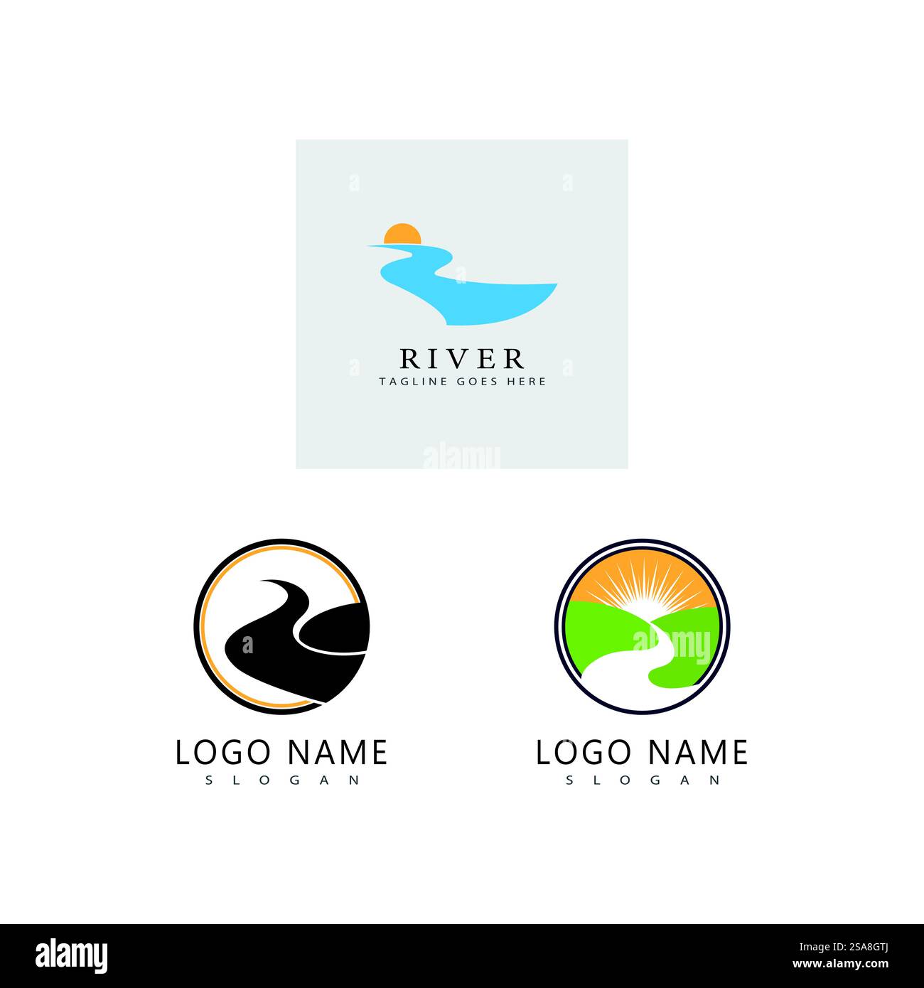 River Stock Vector Images - Alamy