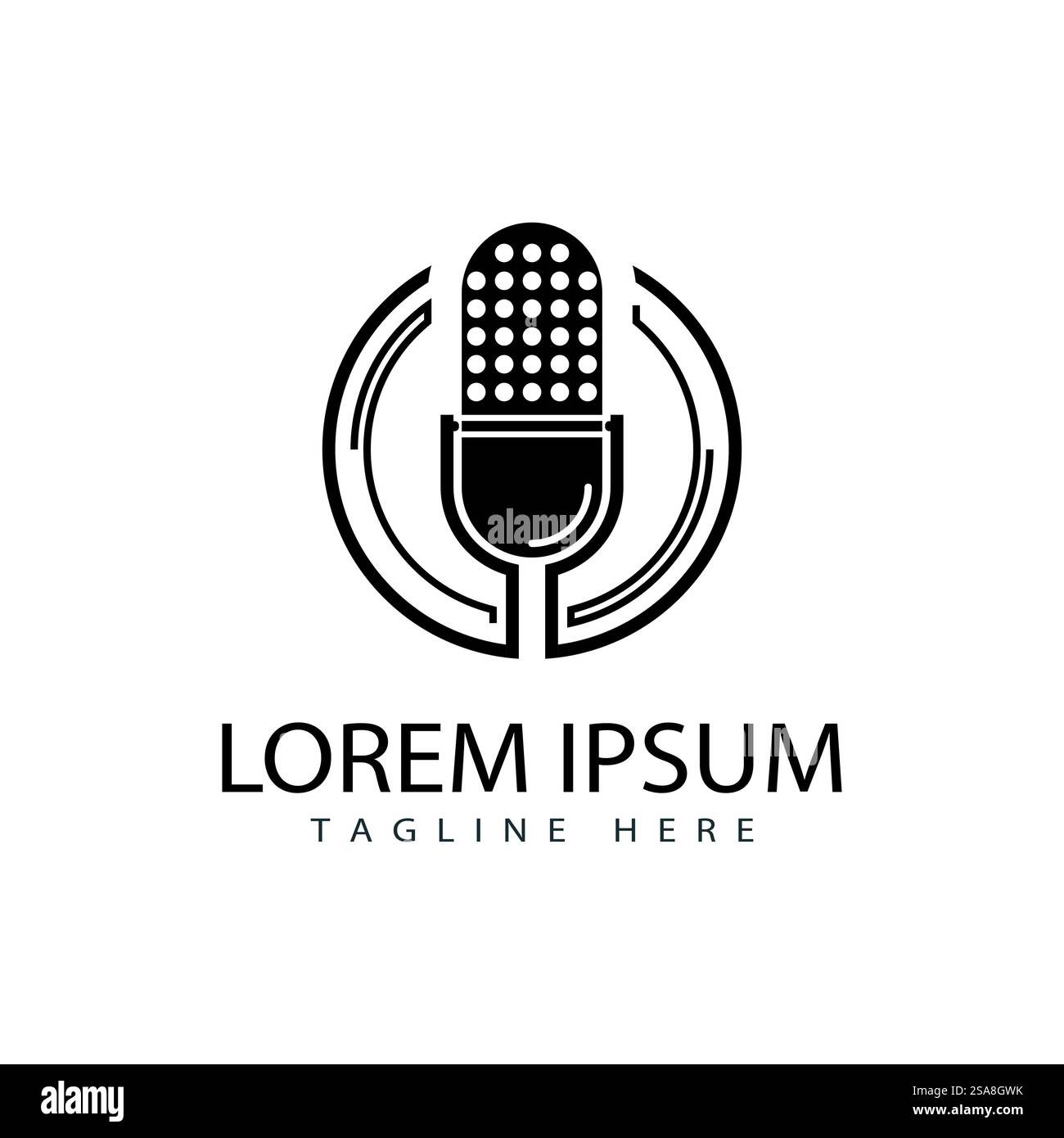 podcast logo vector symbol Stock Vector Image & Art - Alamy