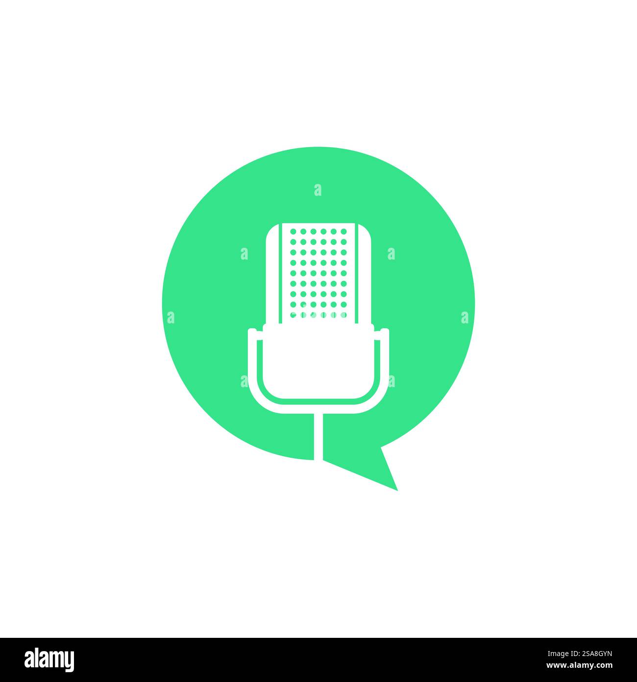 podcast logo vector symbol Stock Vector Image & Art - Alamy