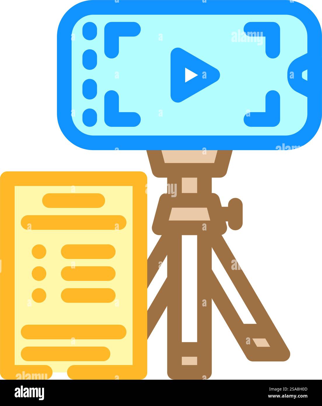 content creation social media color icon vector. content creation ...