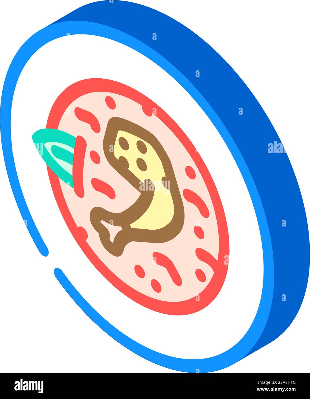 coq au vin french cuisine isometric icon vector. coq au vin french ...