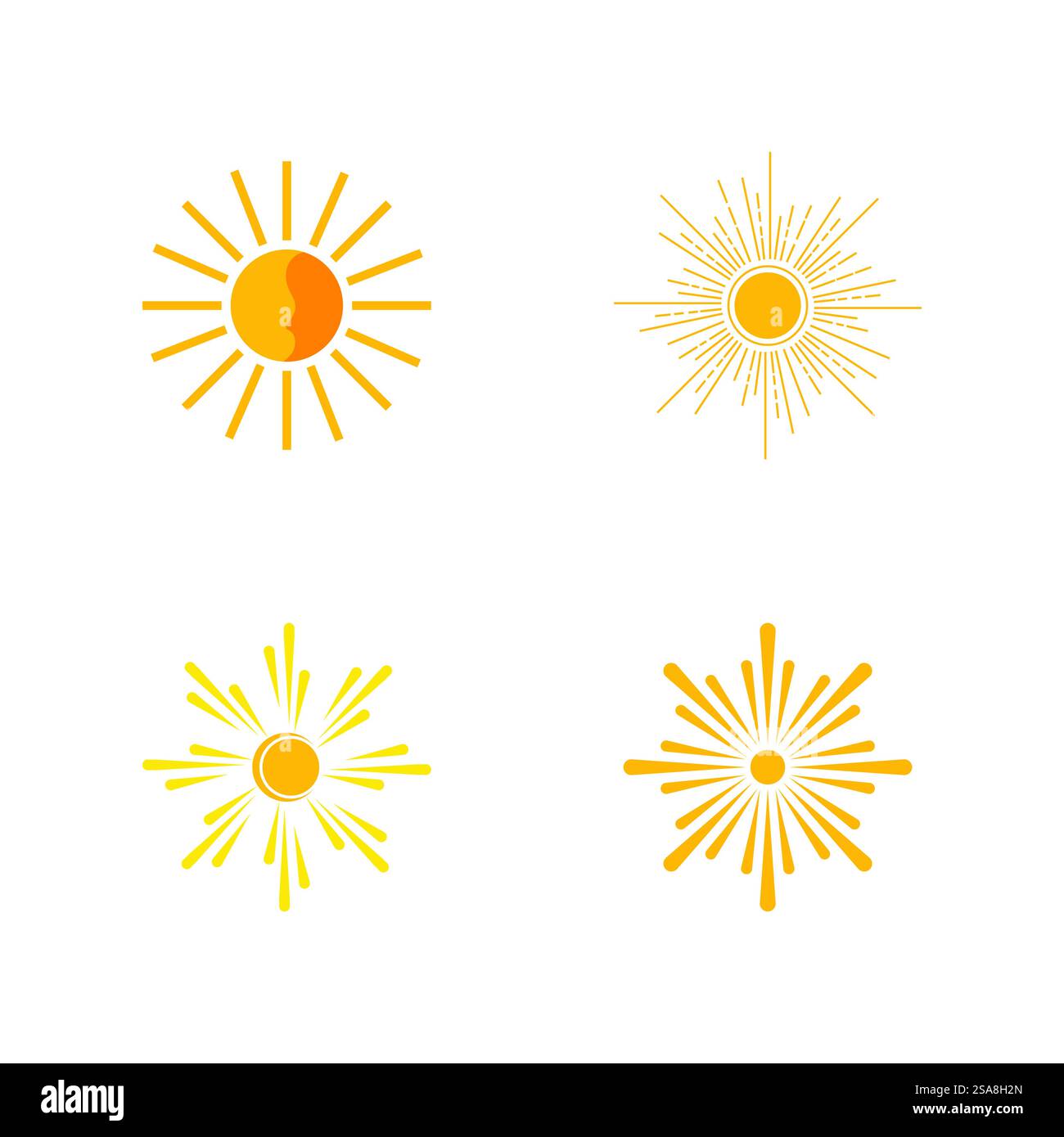 Simple sun design hi-res stock photography and images - Alamy