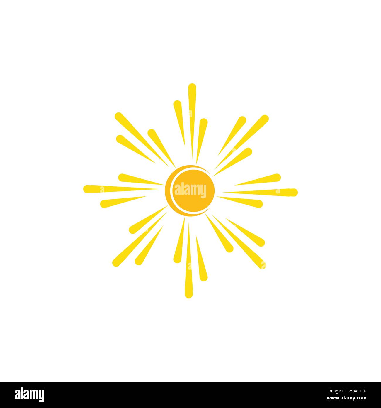 Sun logo vector template Cut Out Stock Images & Pictures - Alamy