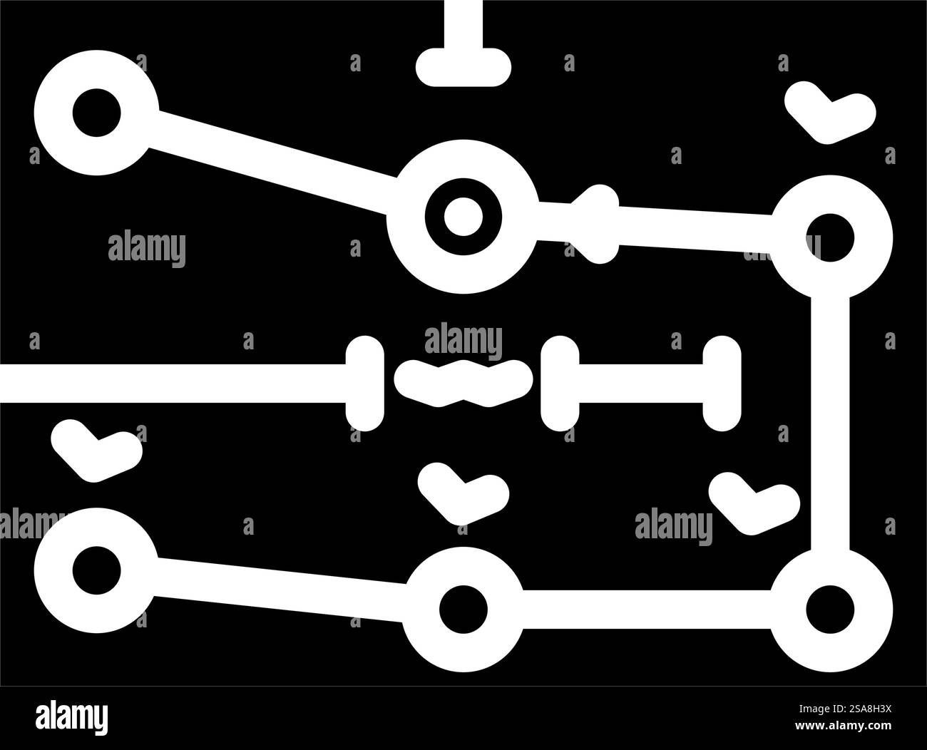 route optimization autonomous delivery glyph icon vector. route ...
