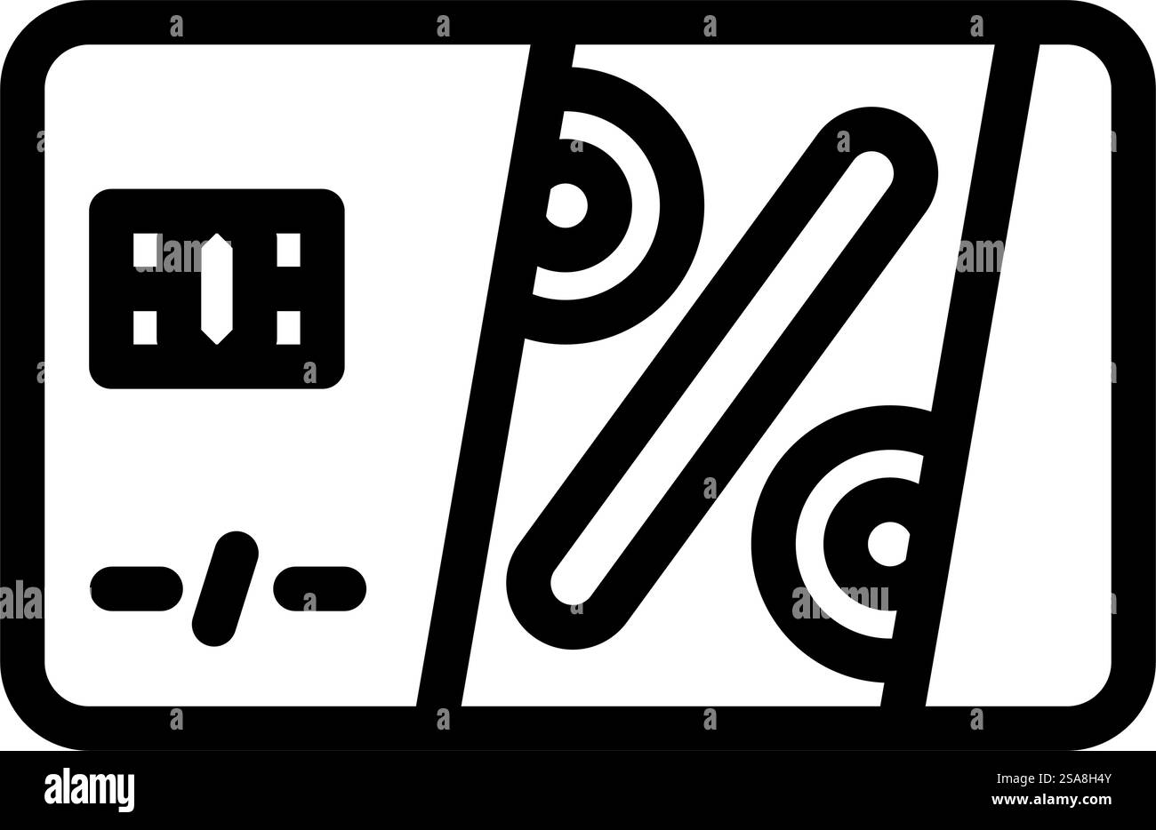 rewards card bank payment line icon vector. rewards card bank payment ...