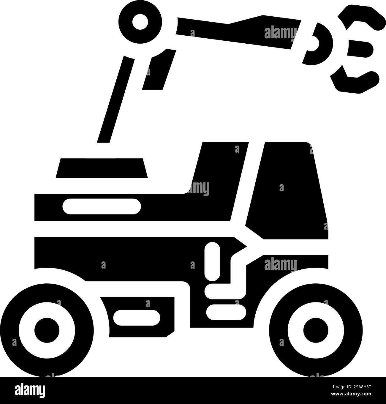 mobile robot autonomous delivery glyph icon vector. mobile robot ...