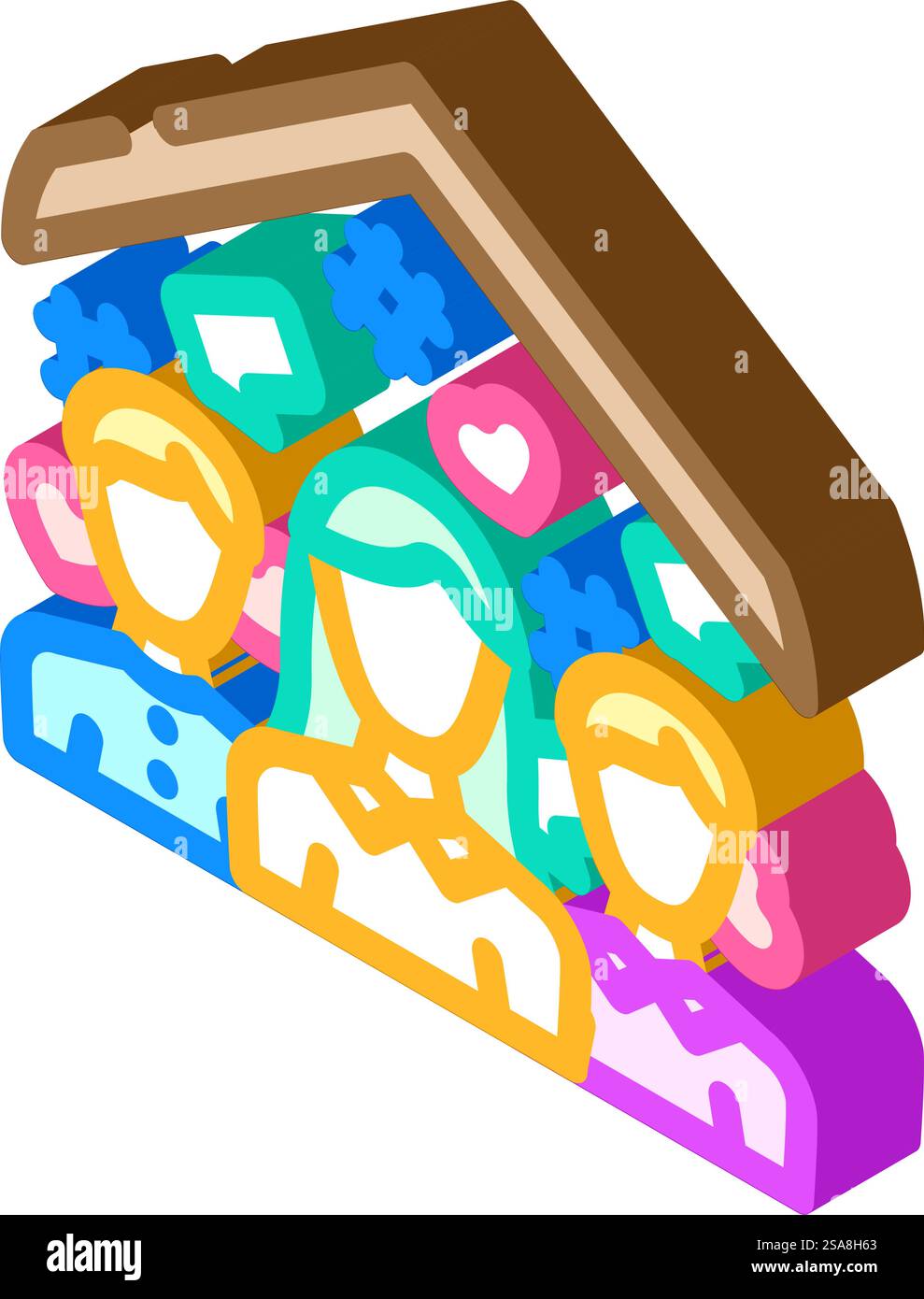 community building social media isometric icon vector. community ...