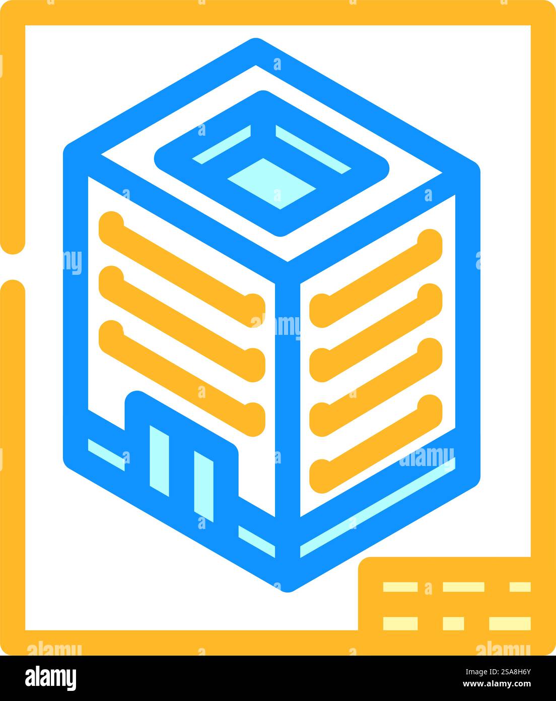 isometric view architectural drafter color icon vector. isometric view ...