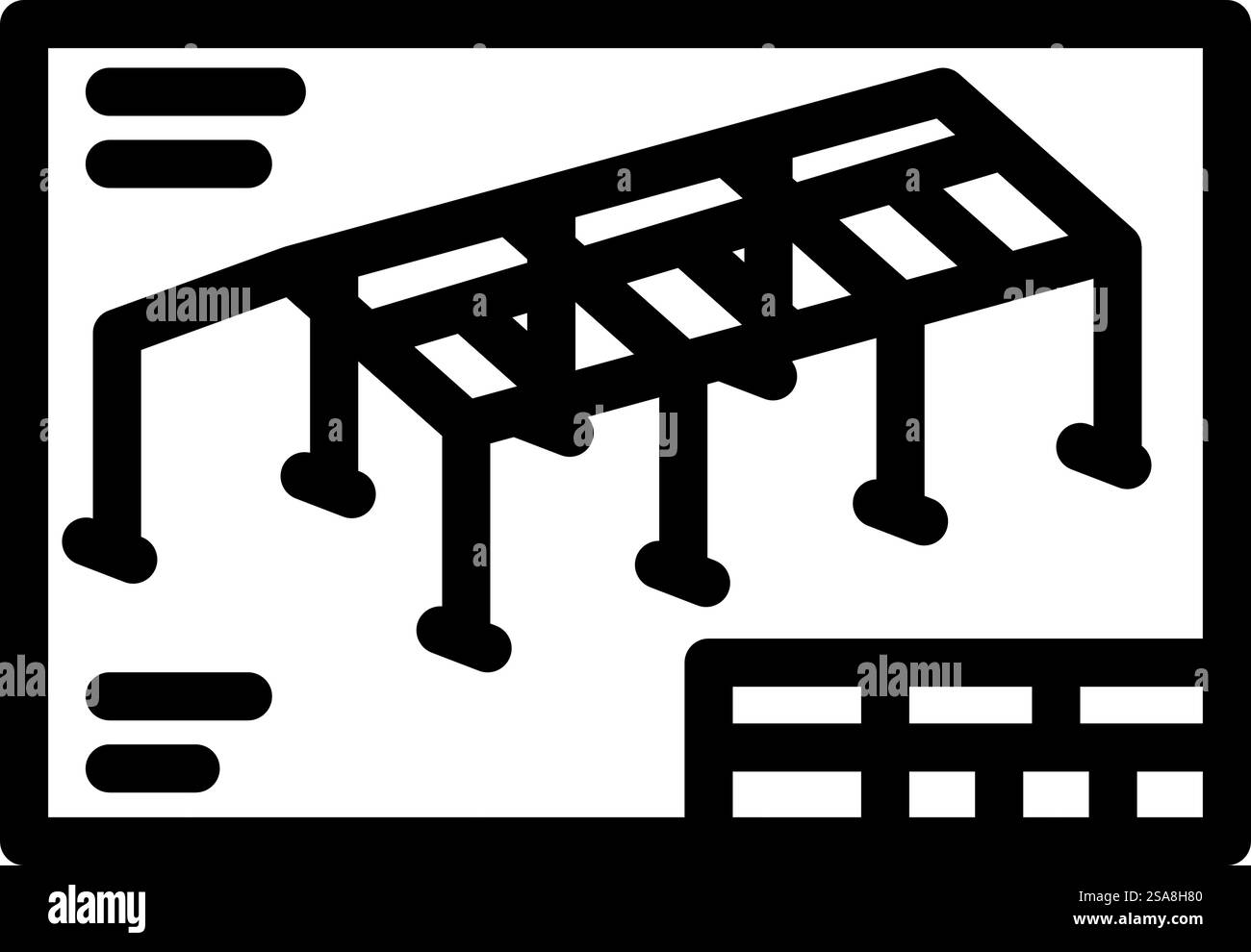 structural drafting architectural drafter line icon vector. structural ...
