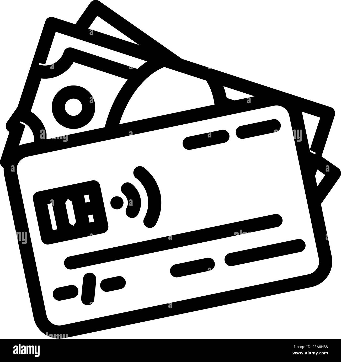 credit card money bank payment line icon vector. credit card money bank ...