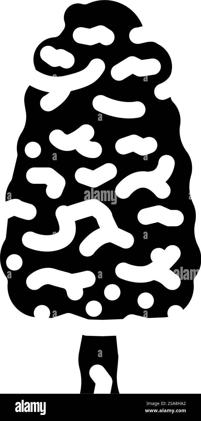 kauri tree jungle amazon glyph icon vector. kauri tree jungle amazon ...