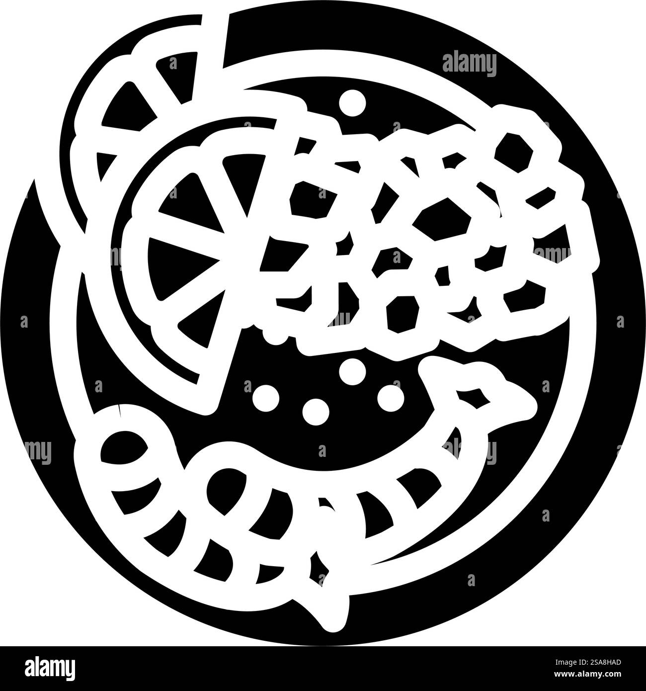 ceviche mexican cuisine glyph icon vector. ceviche mexican cuisine sign ...