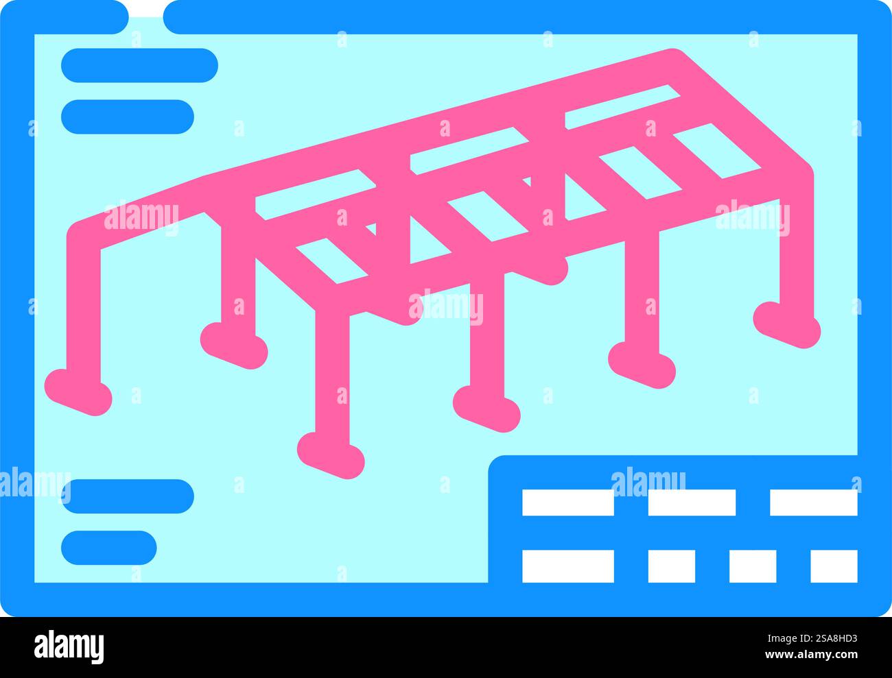 structural drafting architectural drafter color icon vector. structural ...