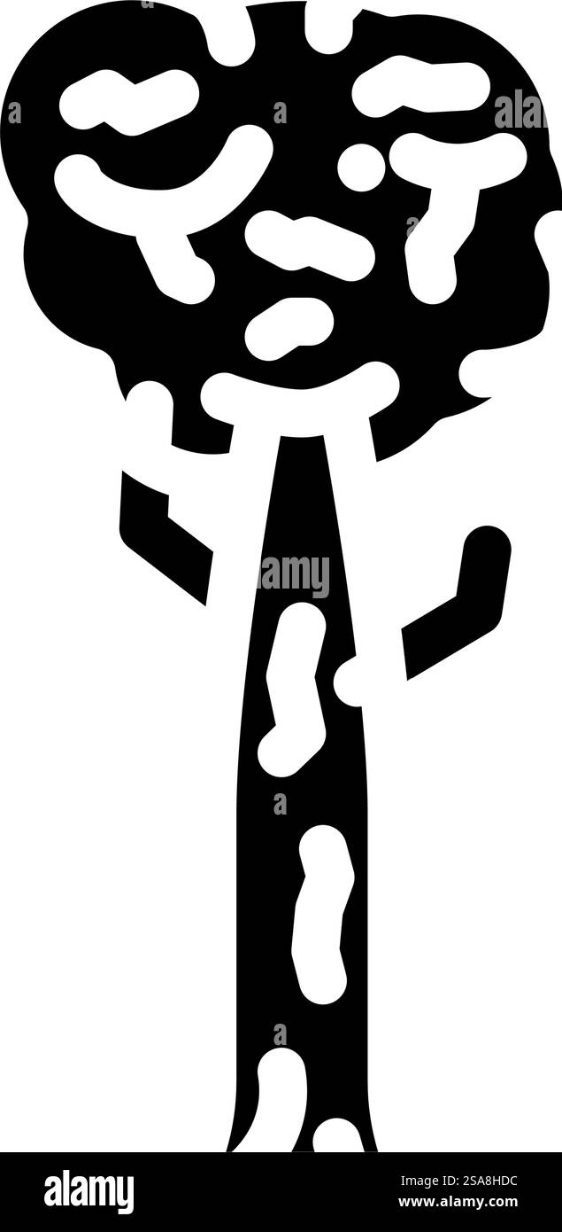 kauri jungle amazon glyph icon vector. kauri jungle amazon sign ...