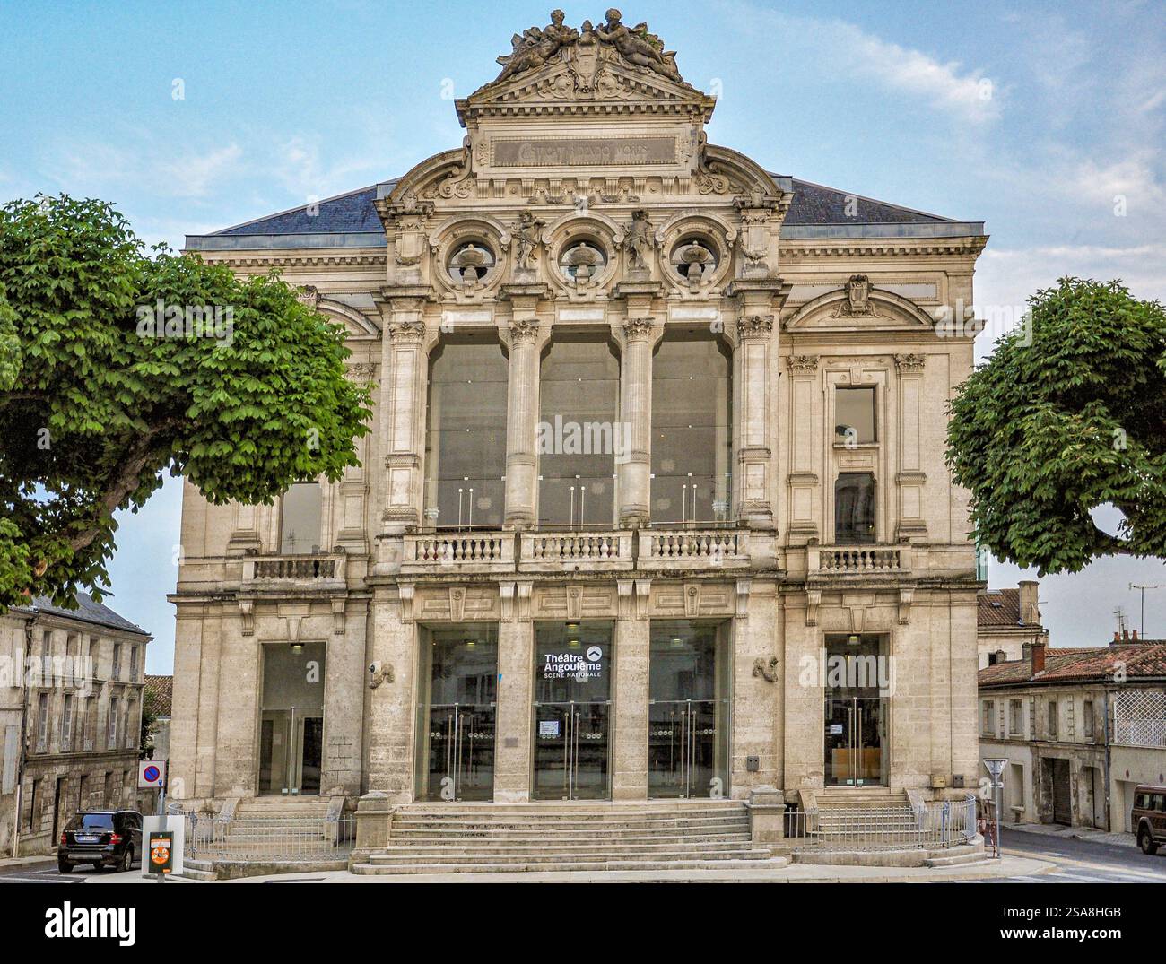 The Grand Facade of Angoulême's Main Theatre, France Stock Photo - Alamy