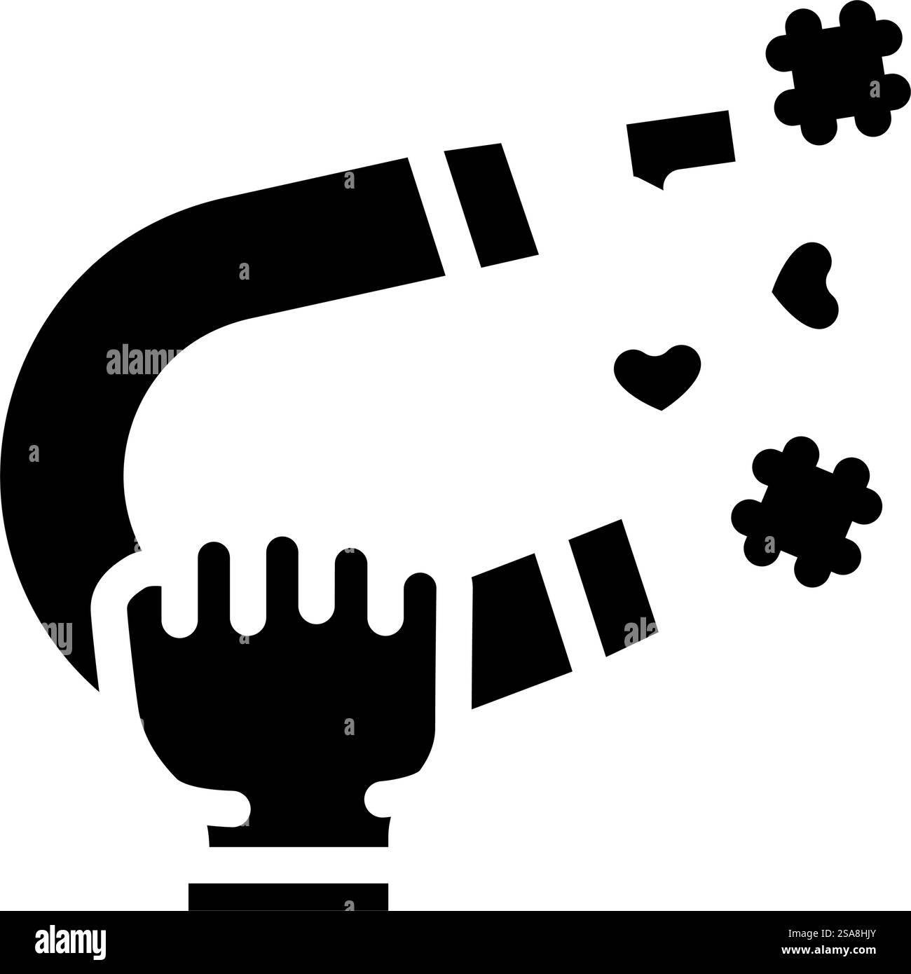 audience engagement social media glyph icon vector. audience engagement ...