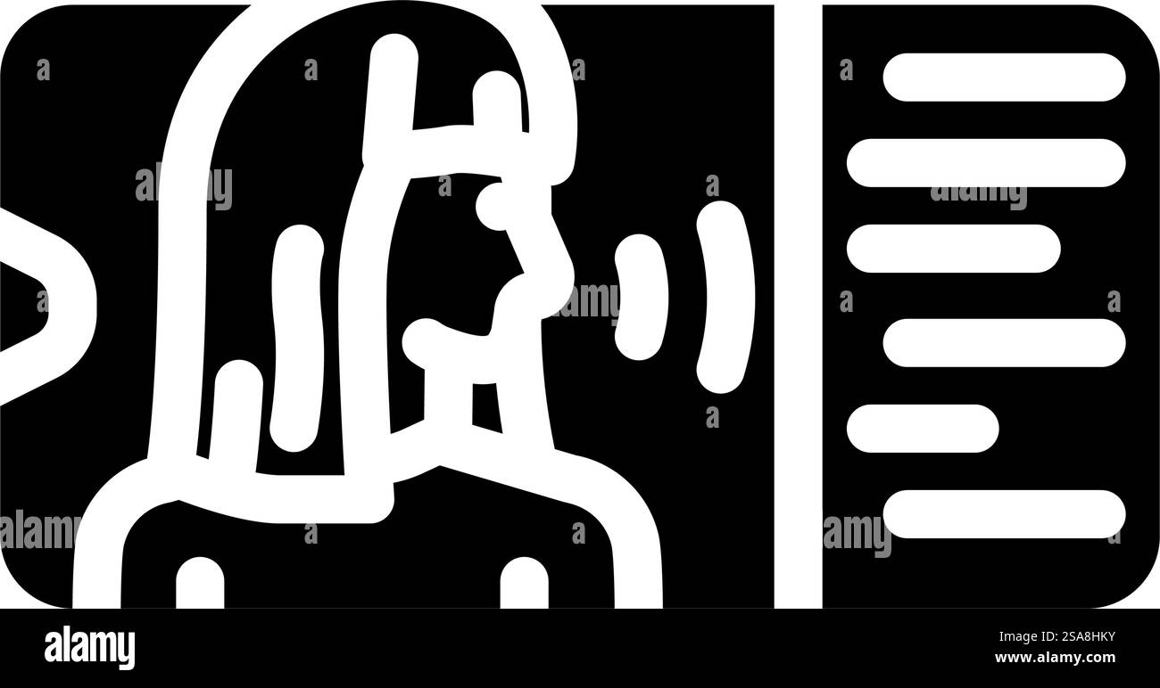 influencer collaboration social media glyph icon vector. influencer ...