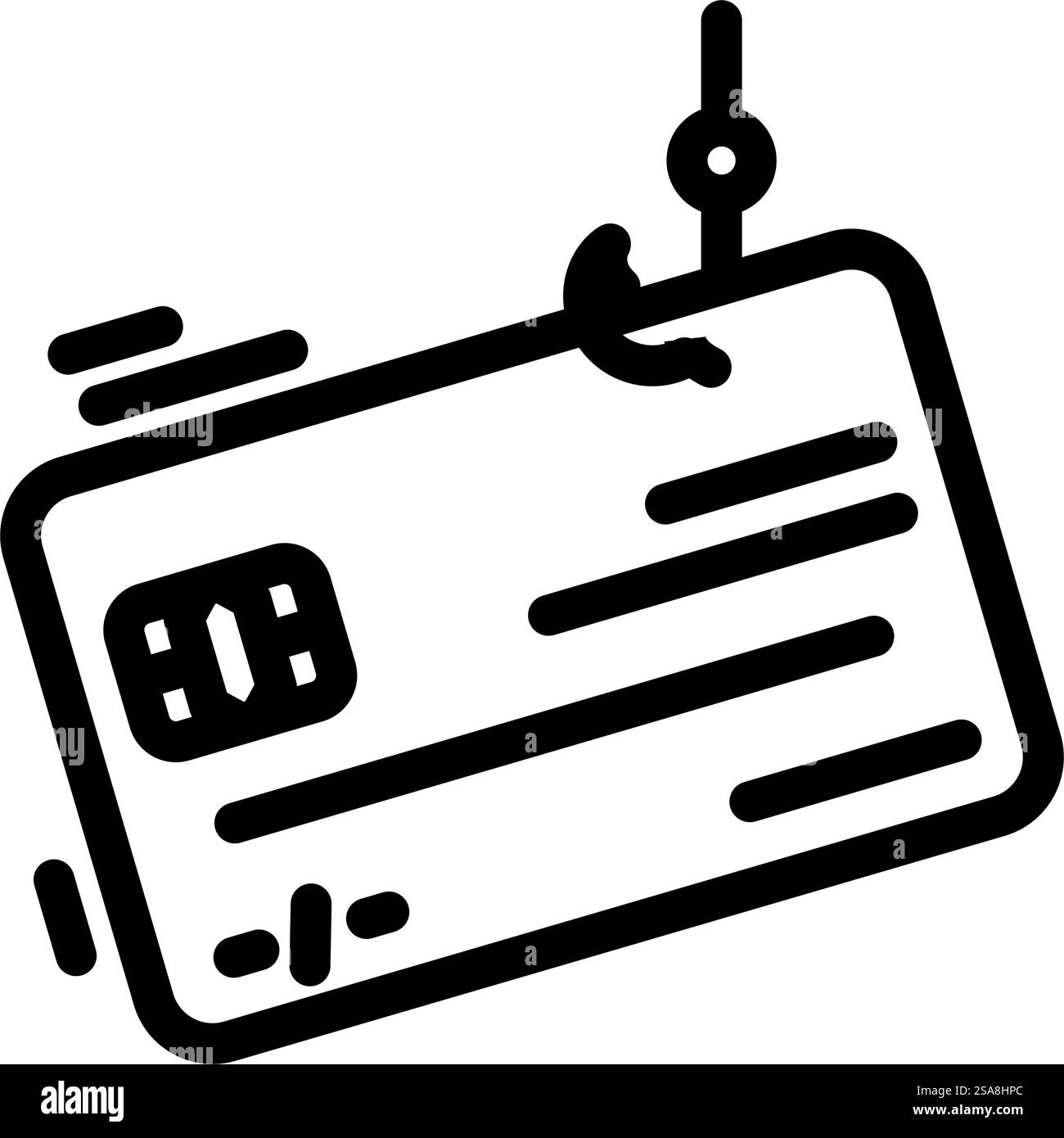 credit card fraud bank payment line icon vector. credit card fraud bank ...