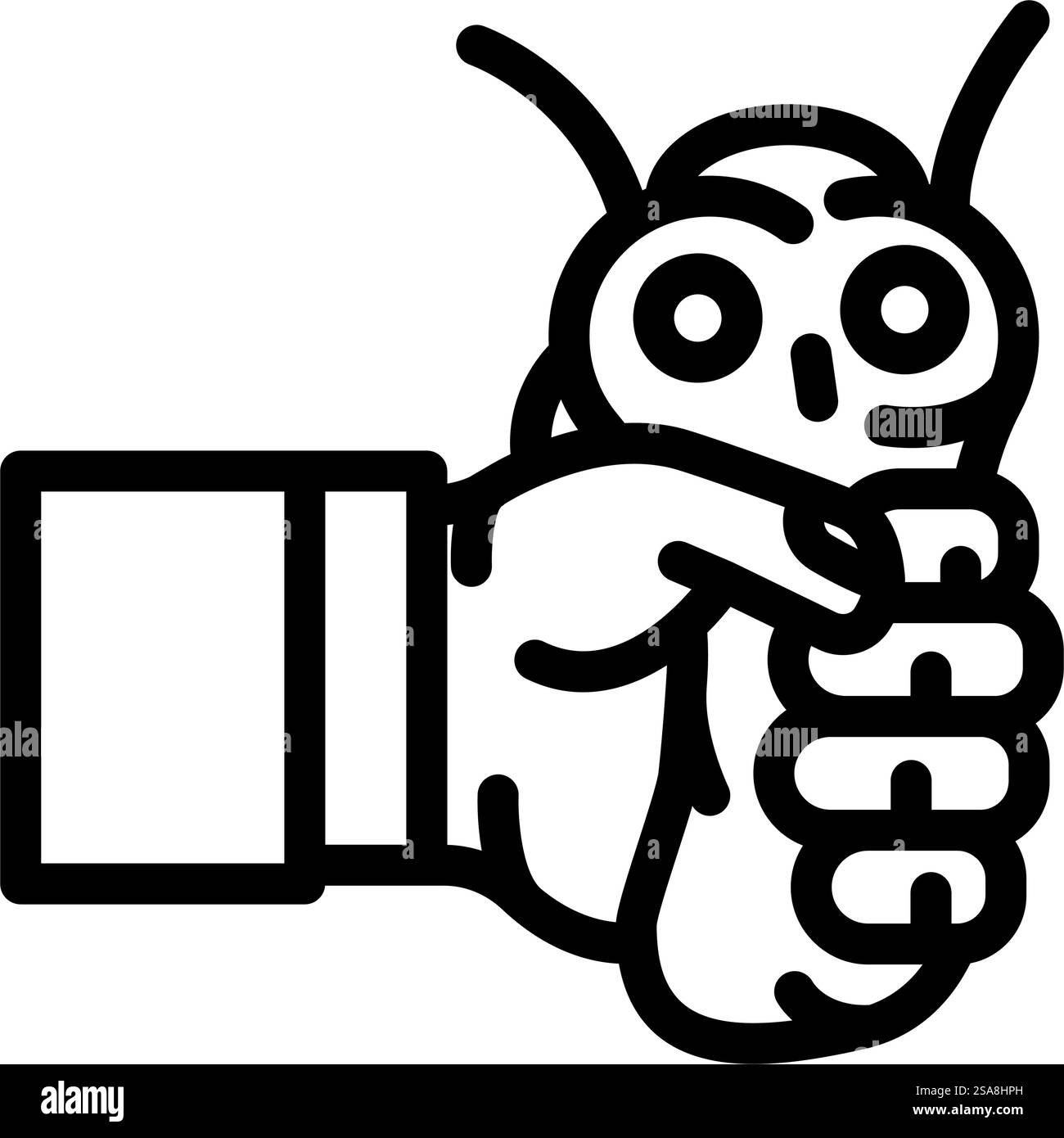 squeeze toy fidget line icon vector. squeeze toy fidget sign. isolated ...