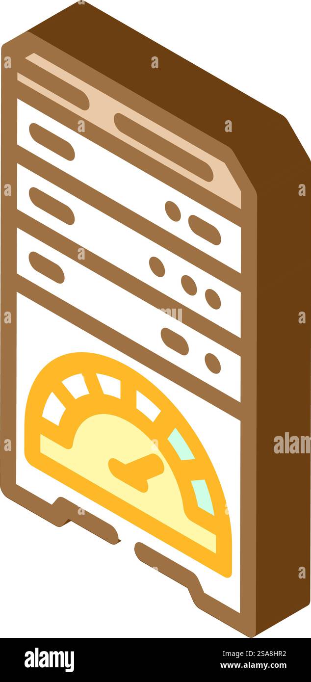 database performance isometric icon vector. database performance sign ...