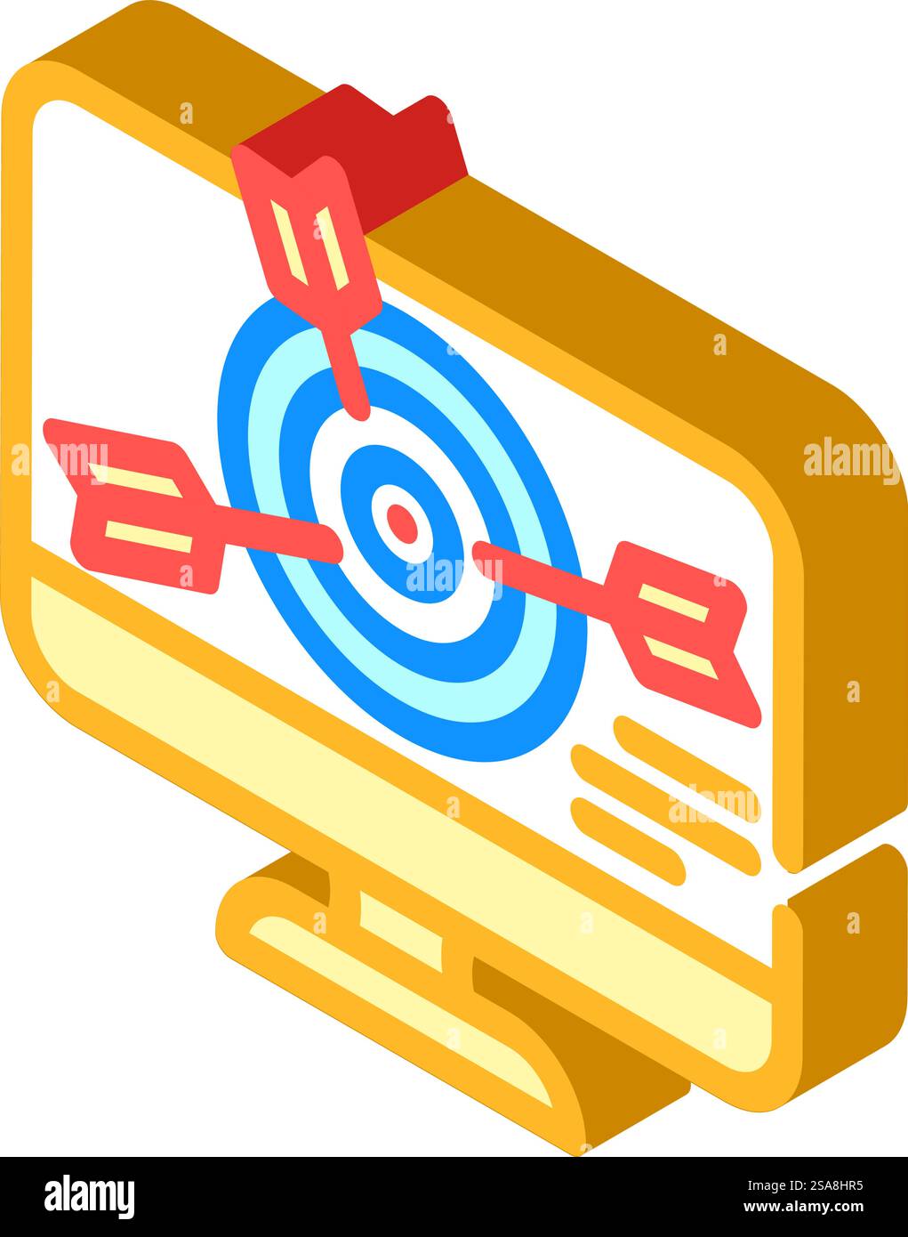 targeted ads social media isometric icon vector. targeted ads social ...