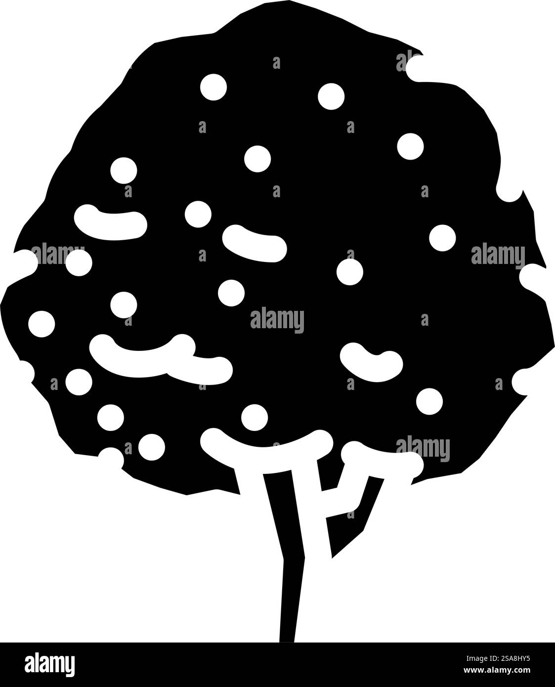 neem tree jungle amazon glyph icon vector. neem tree jungle amazon sign ...