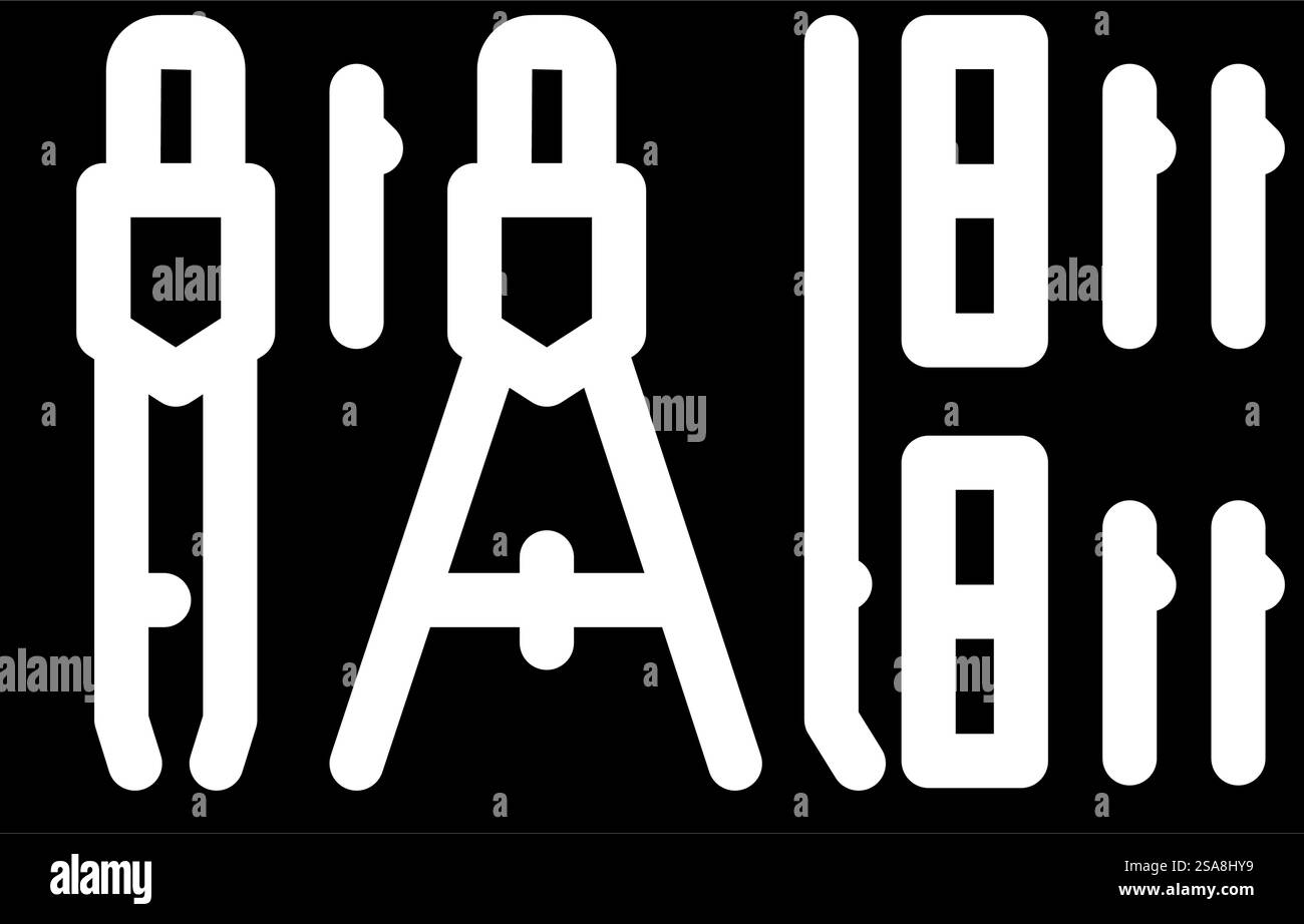 drafting tools architectural drafter glyph icon vector. drafting tools ...