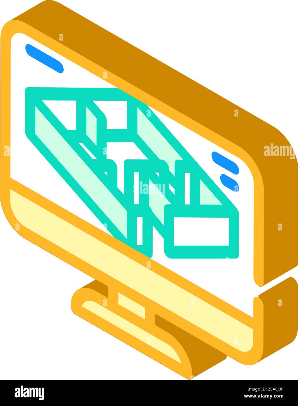 3d Modeling Architectural Drafter Isometric Icon Vector 3d Modeling