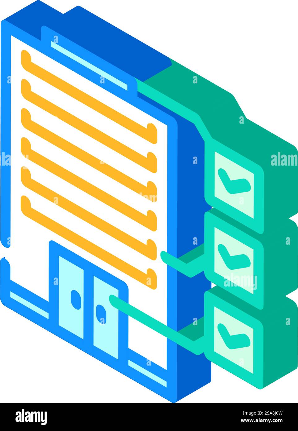 building specifications architectural drafter isometric icon vector ...