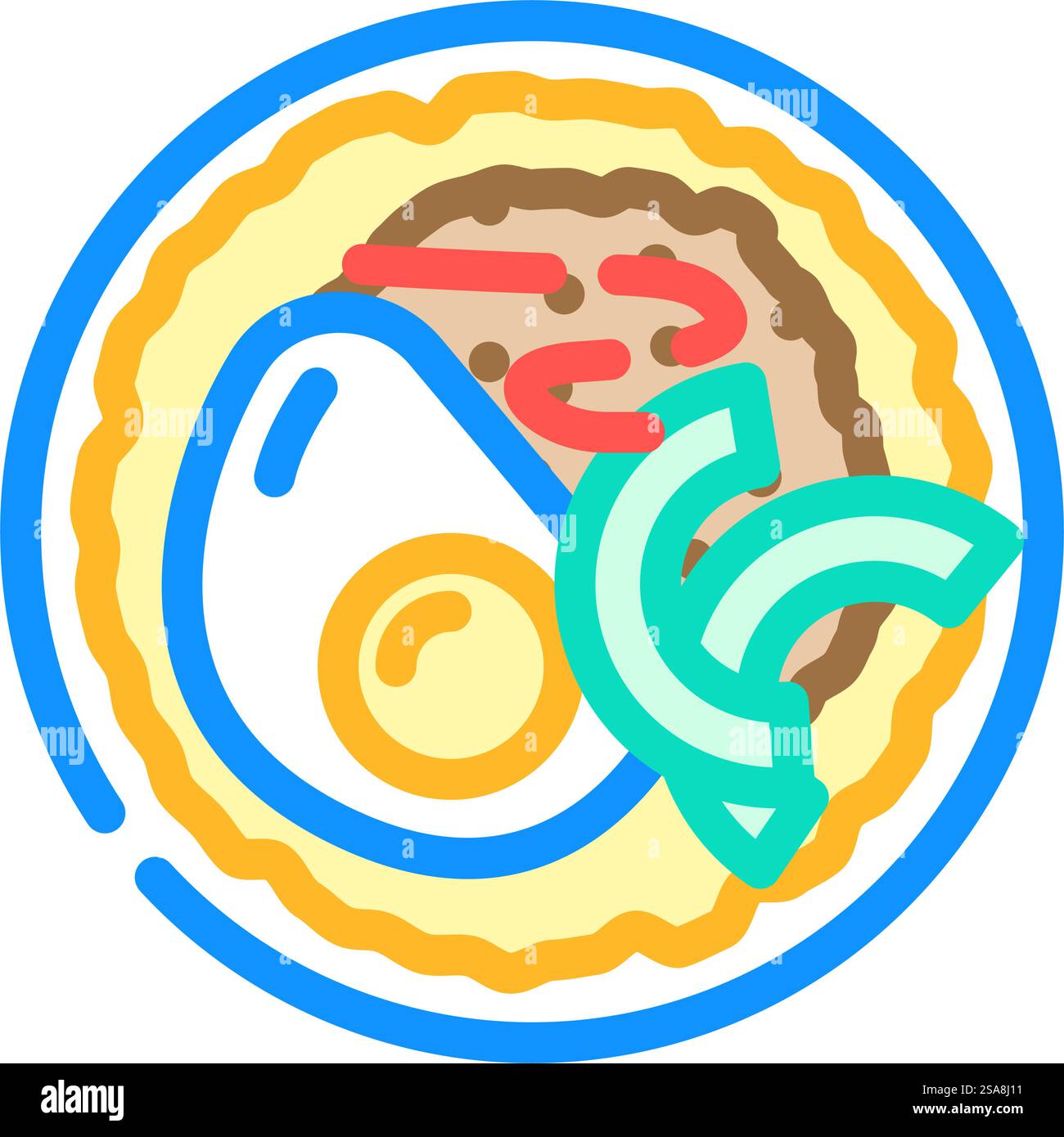 tostadas mexican cuisine color icon vector. tostadas mexican cuisine ...