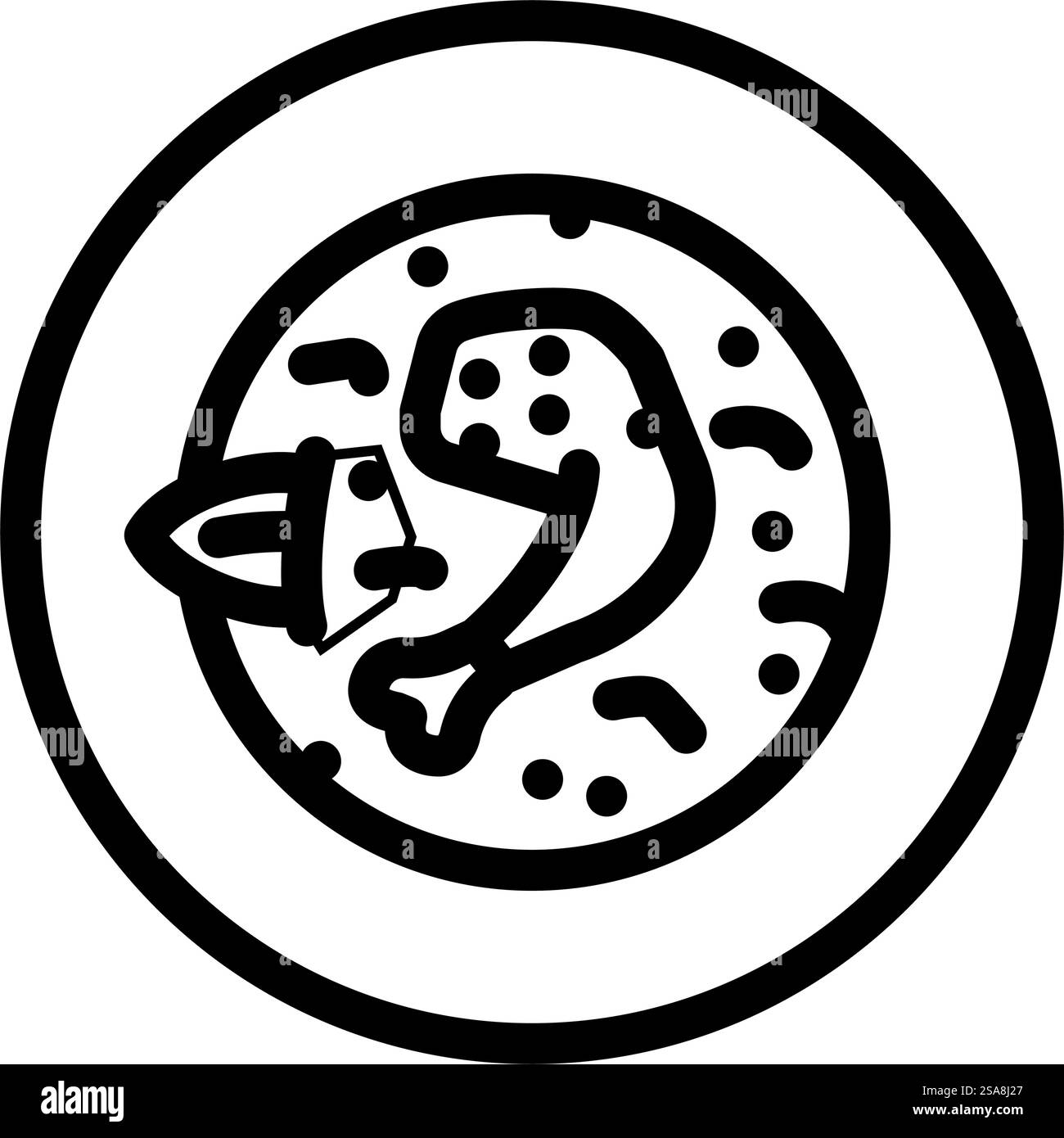 coq au vin french cuisine line icon vector. coq au vin french cuisine ...