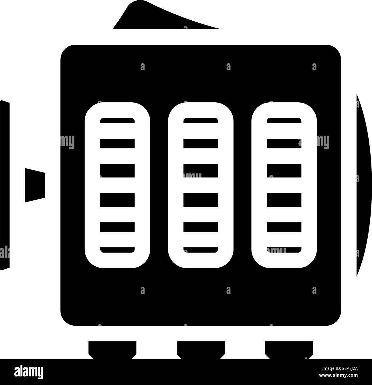 fidget cube toy glyph icon vector. fidget cube toy sign. isolated ...