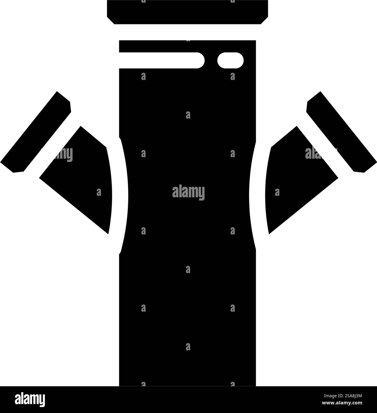 supply pipeline glyph icon vector. supply pipeline sign. isolated ...