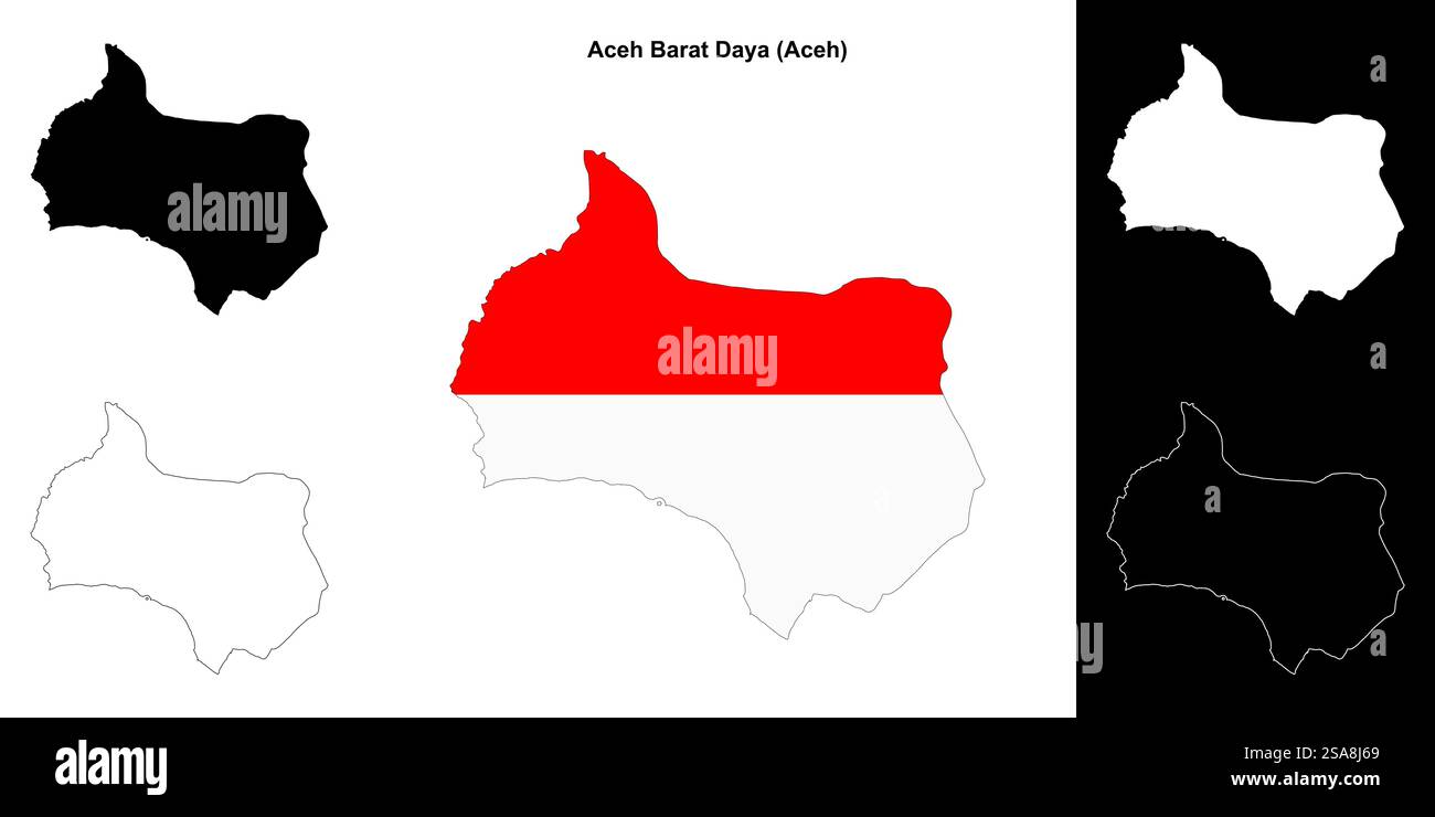 Aceh barat daya vector map hi-res stock photography and images - Alamy
