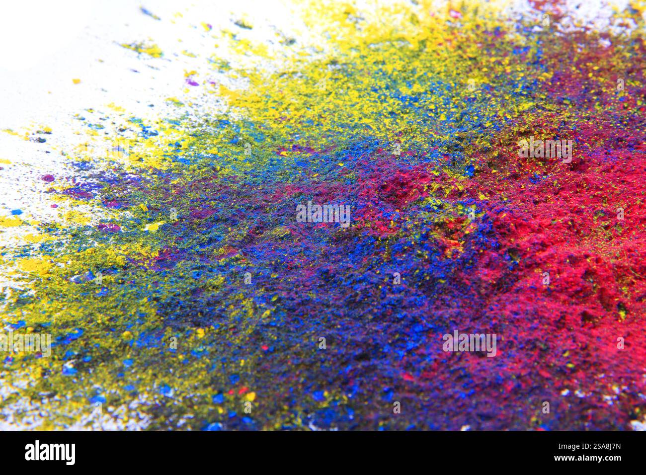 cmyk laser powder isolated on the white background Stock Photo - Alamy