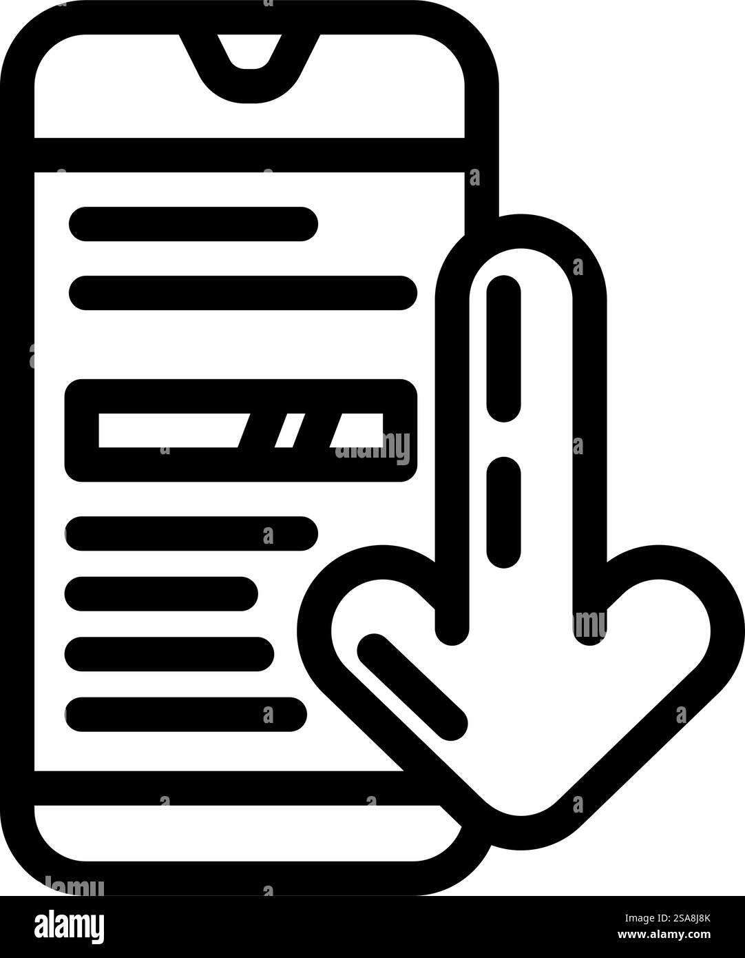 closed envelope message loading line icon vector. closed envelope ...