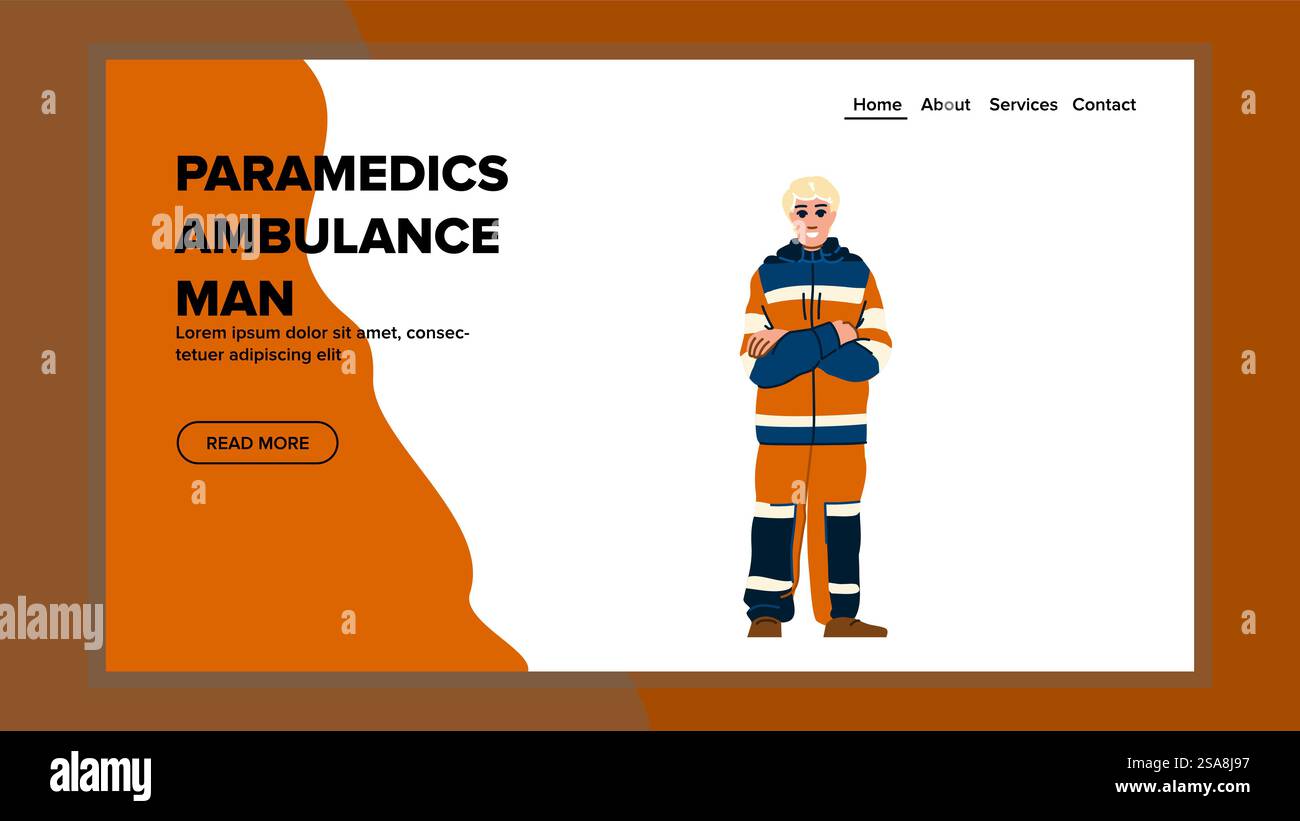 transport paramedics ambulance man vector. paramedic emergency, patient ...