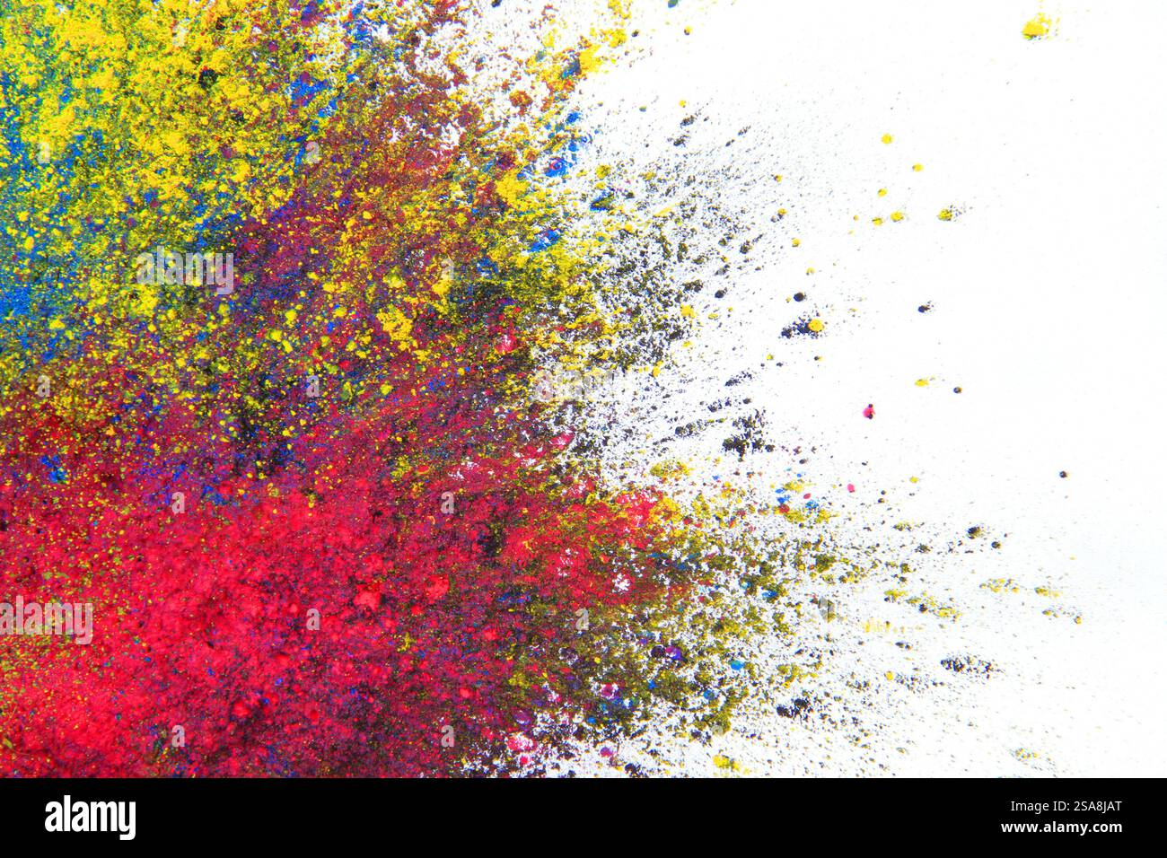 cmyk laser powder isolated on the white background Stock Photo - Alamy