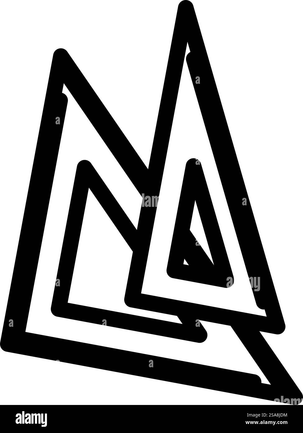 drafting triangle architectural drafter line icon vector. drafting ...