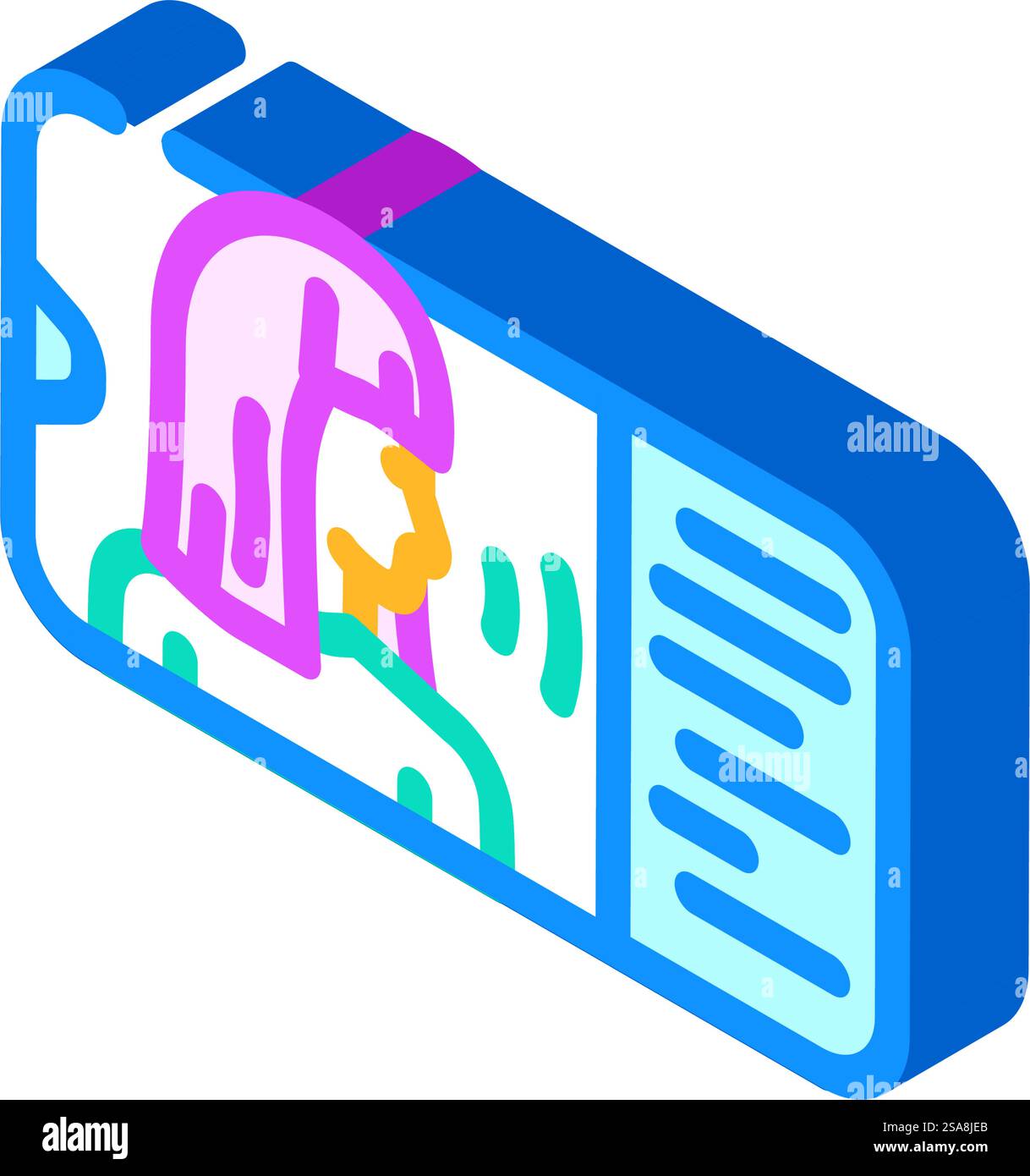 influencer collaboration social media isometric icon vector. influencer ...