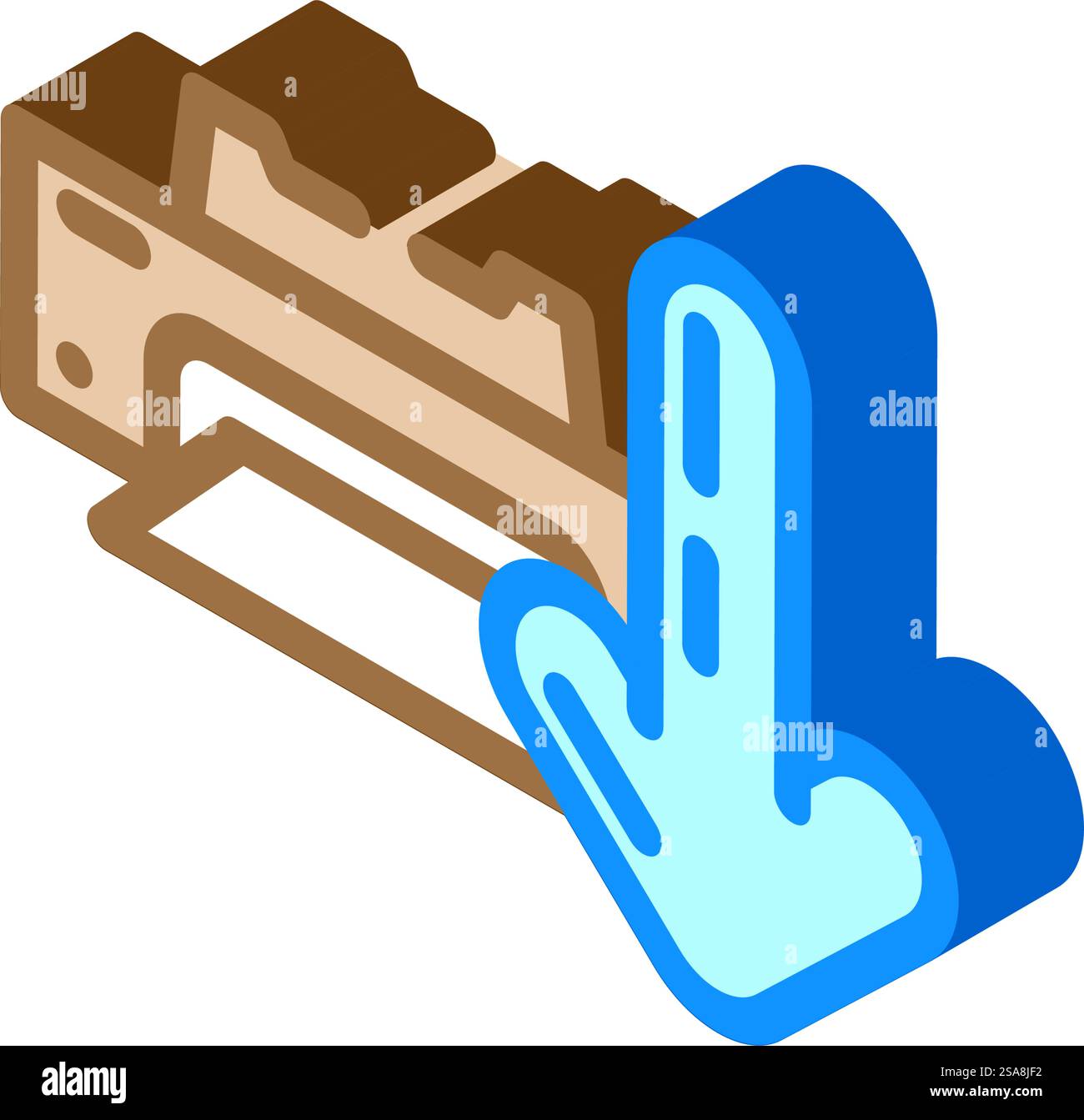 printer loading document isometric icon vector. printer loading ...