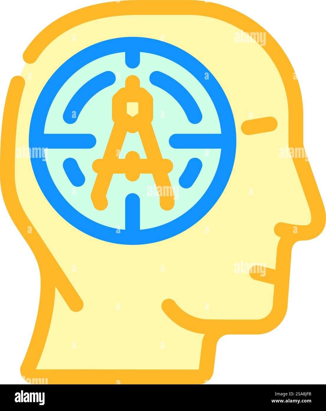 precision drafting architectural drafter color icon vector. precision ...