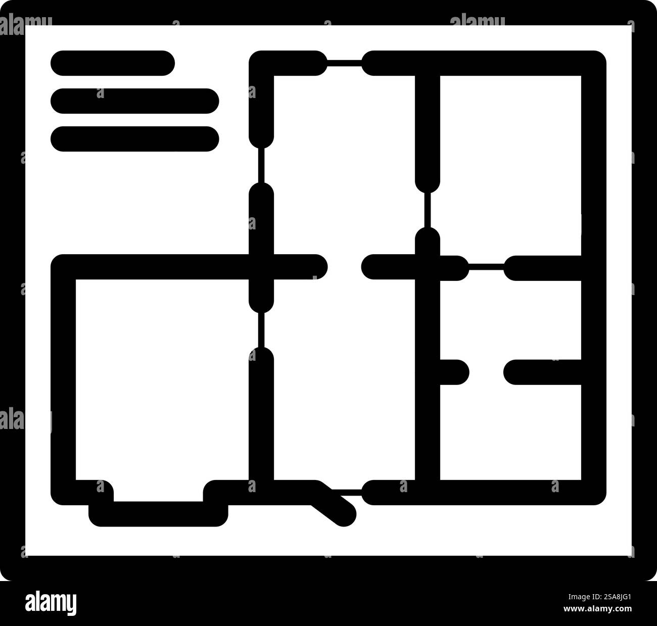 floor plans architectural drafter line icon vector. floor plans ...
