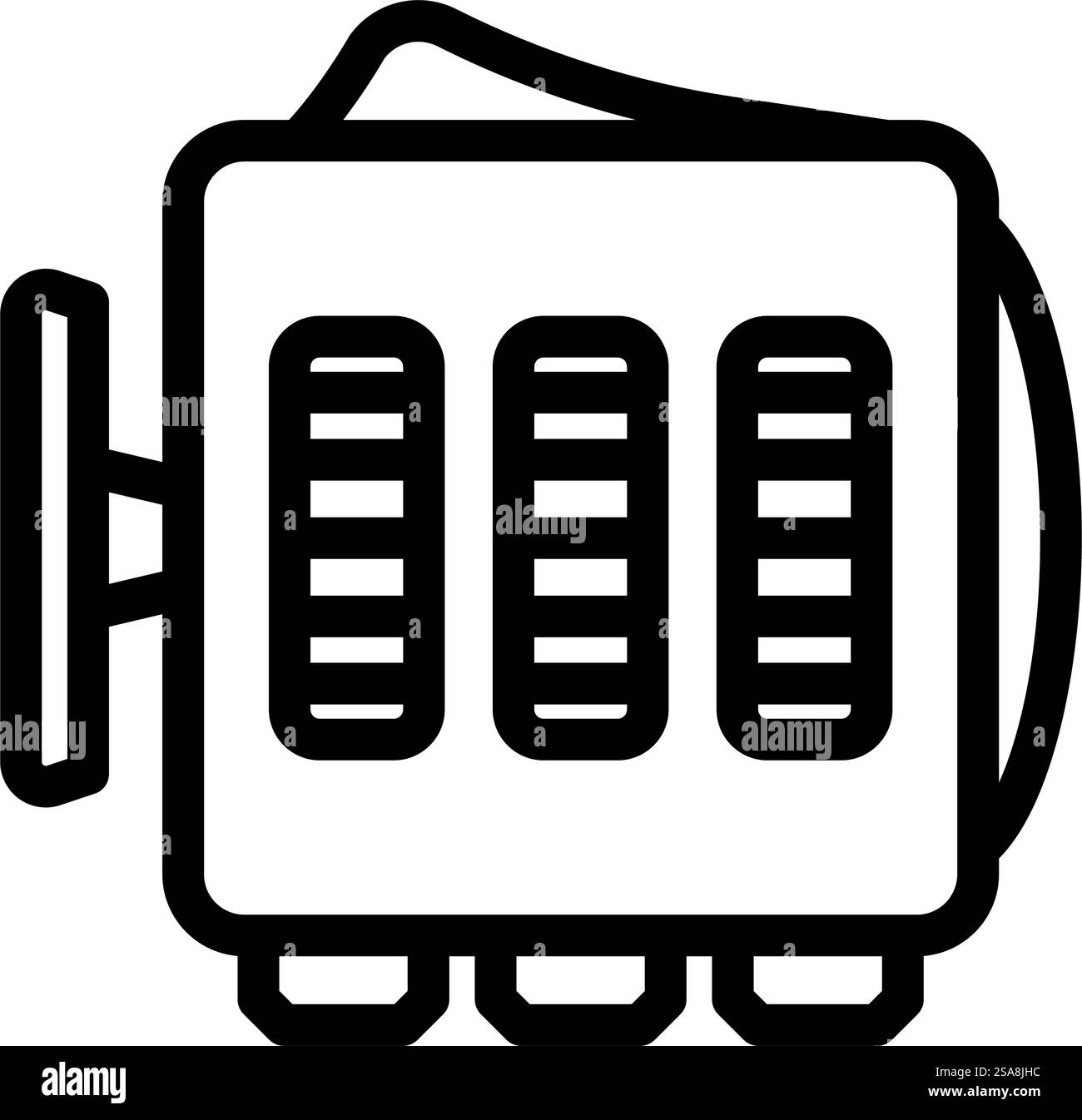 fidget cube toy line icon vector. fidget cube toy sign. isolated ...