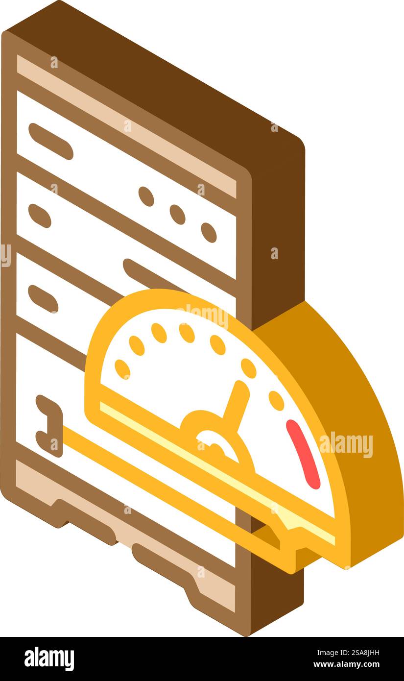 performance tuning database isometric icon vector. performance tuning ...